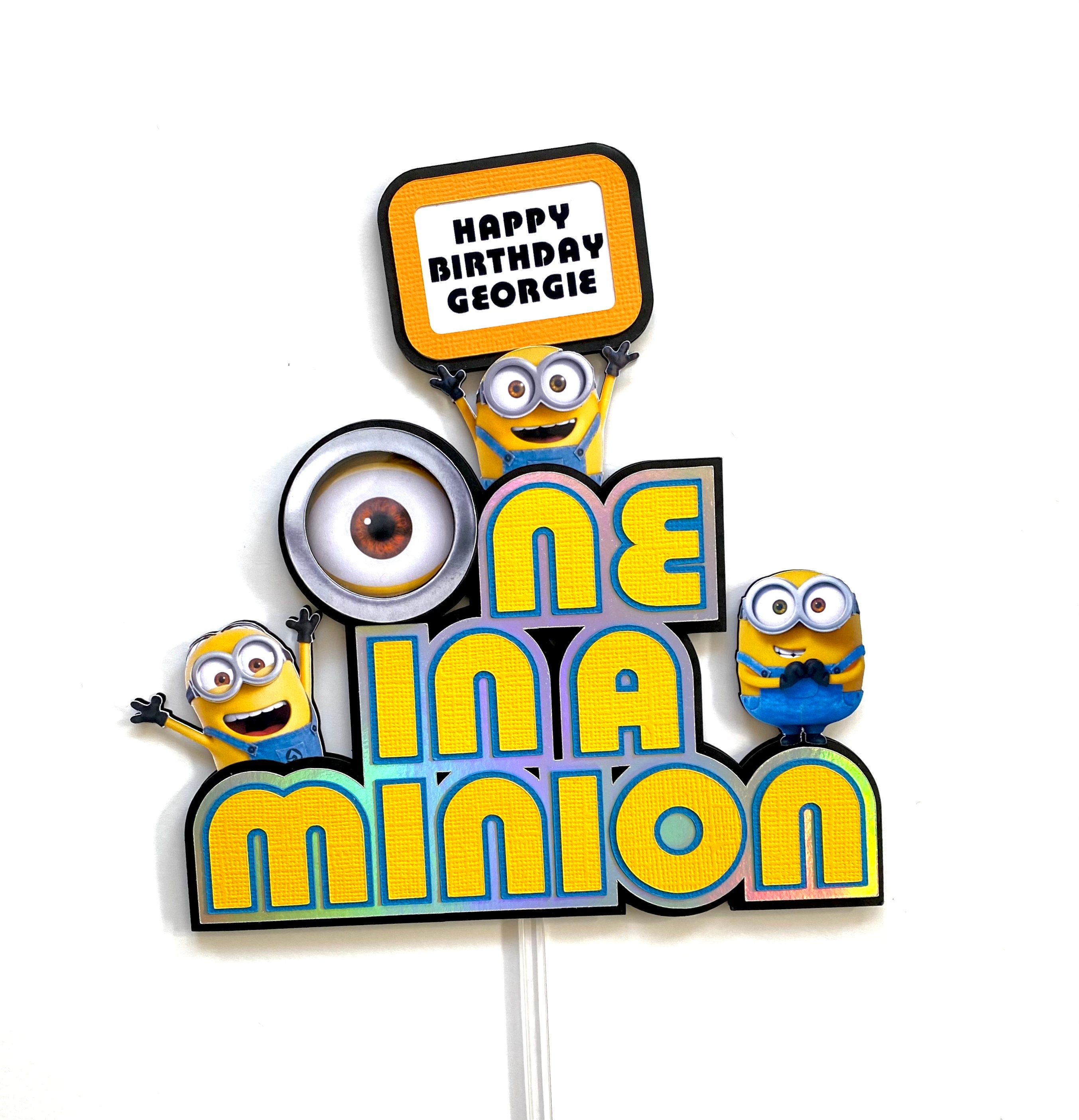 Minions Themed Birthday Party Cake Topper - Etsy