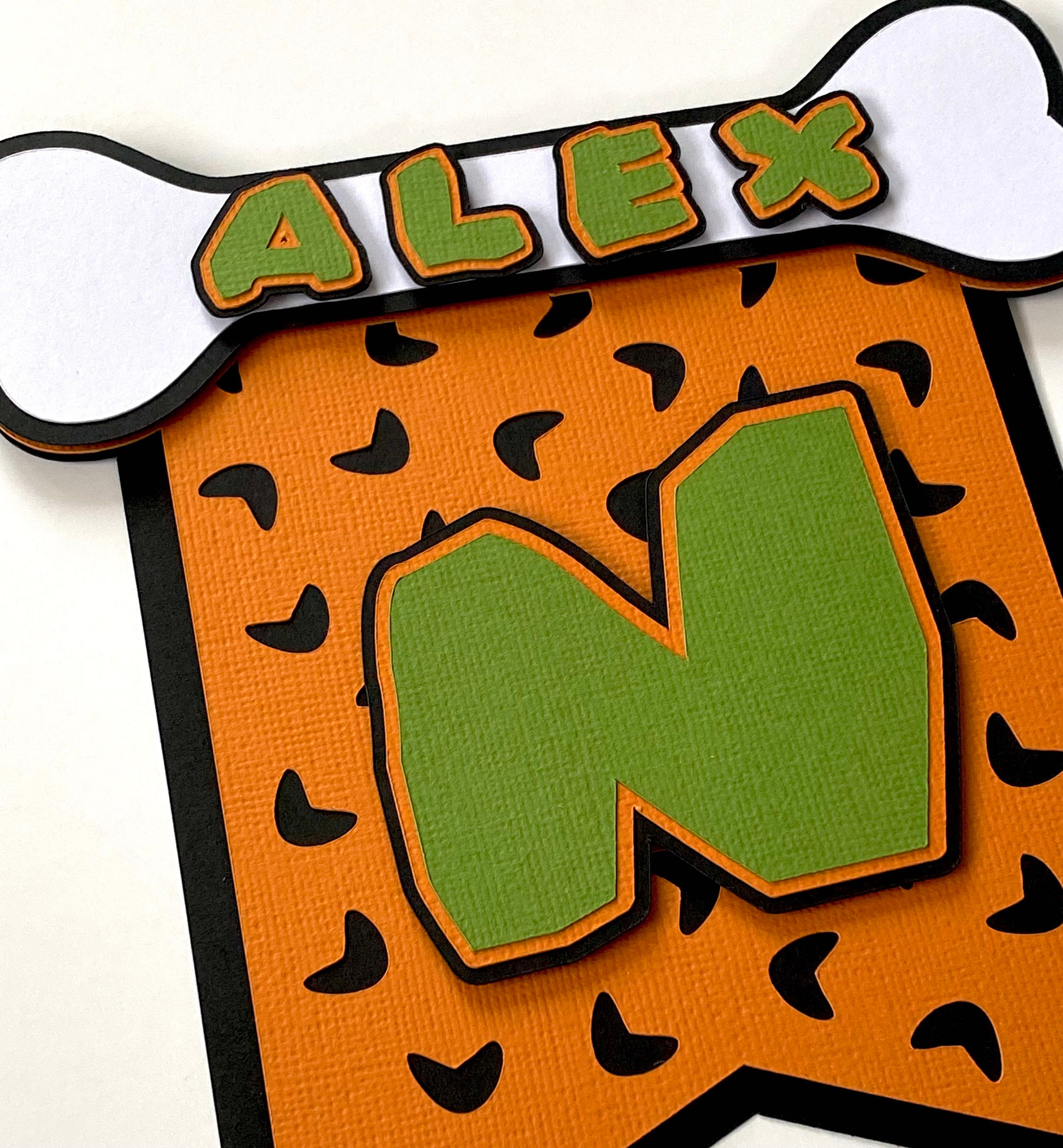 Bamm-bamm Rubble Birthday Party Banner Bunting - Etsy