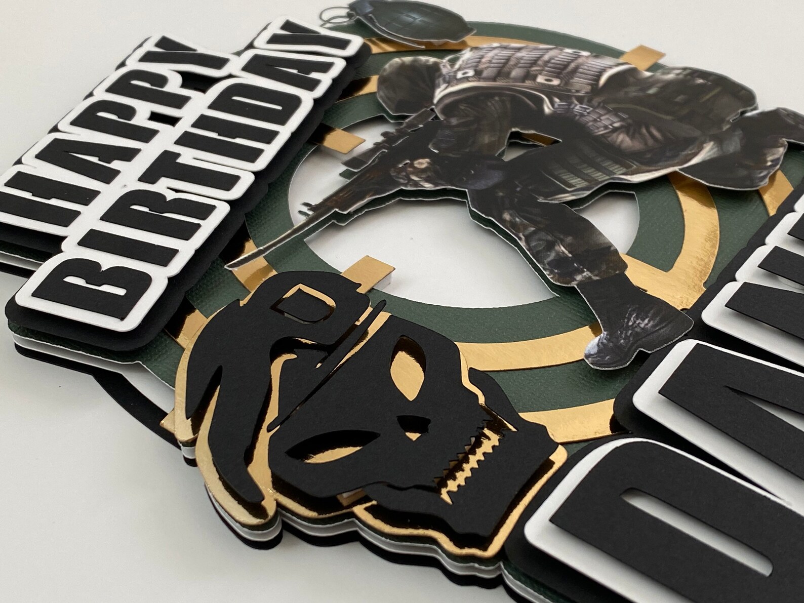 Call of Duty Themed Birthday Party Cake Topper - Etsy