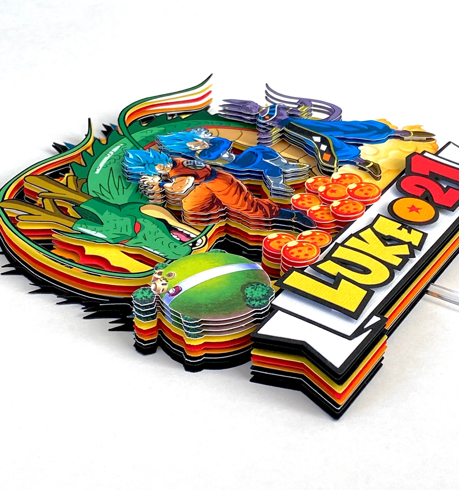 Dragon Ball Inspired 3D Birthday Party Cake Topper - Etsy