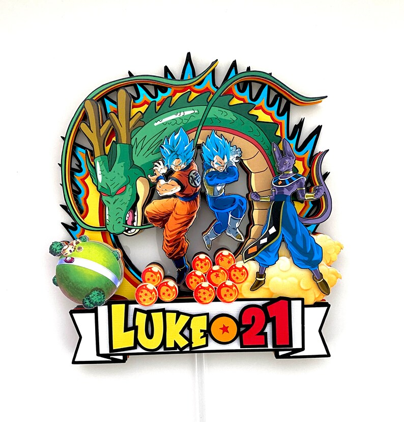 Dragon Ball Inspired 3D Birthday Party Cake Topper - Etsy