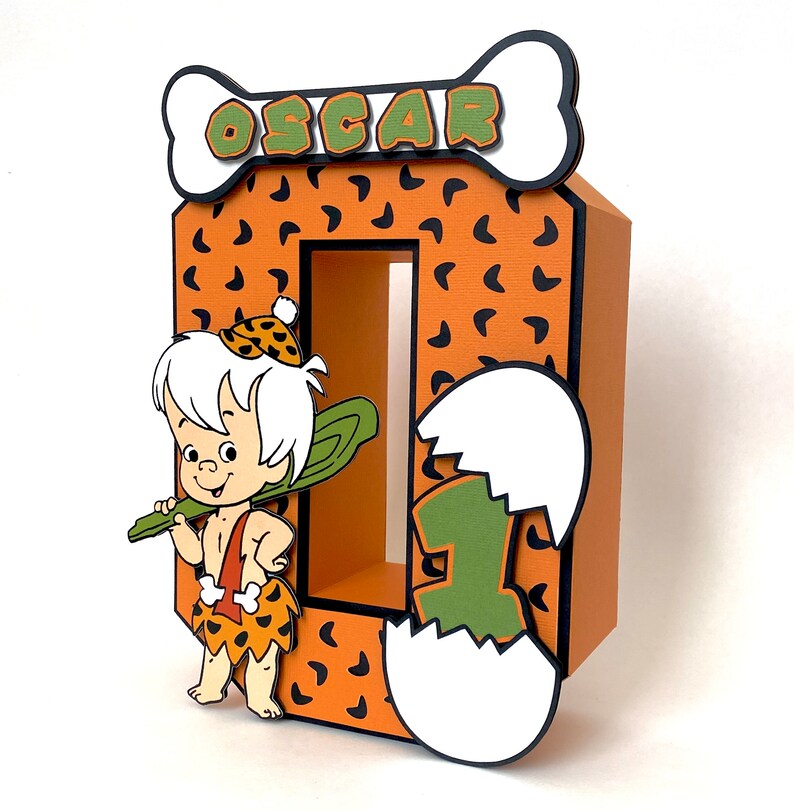 The Flintstones Bamm-bamm Rubble 3D Letter or Number - Party Decor ...