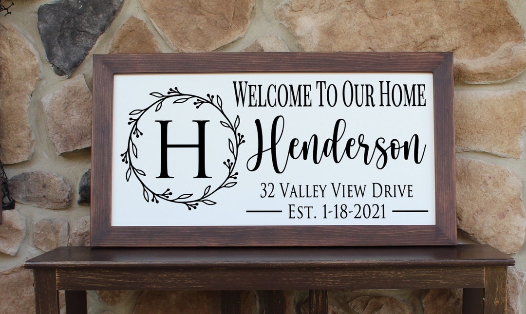 Welcome to Our Home-new Home Sign-new House Gift-new Home Wood Sign ...
