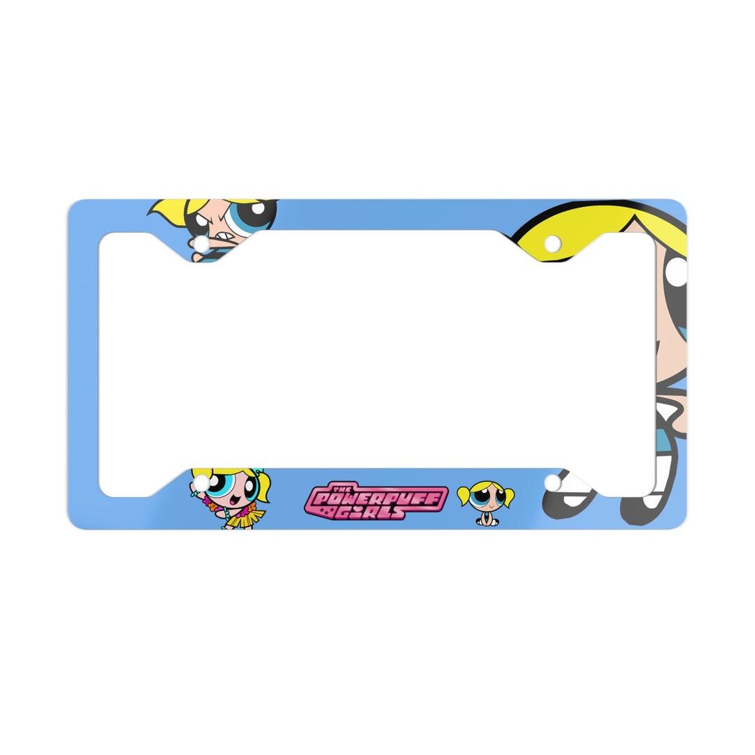 The Powerpuff Girls Bubbles License Plate Frame - Etsy