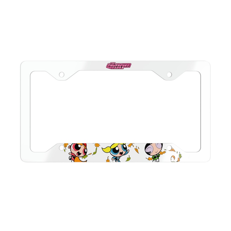 The Powerpuff Girls Fall License Plate Frame - Etsy