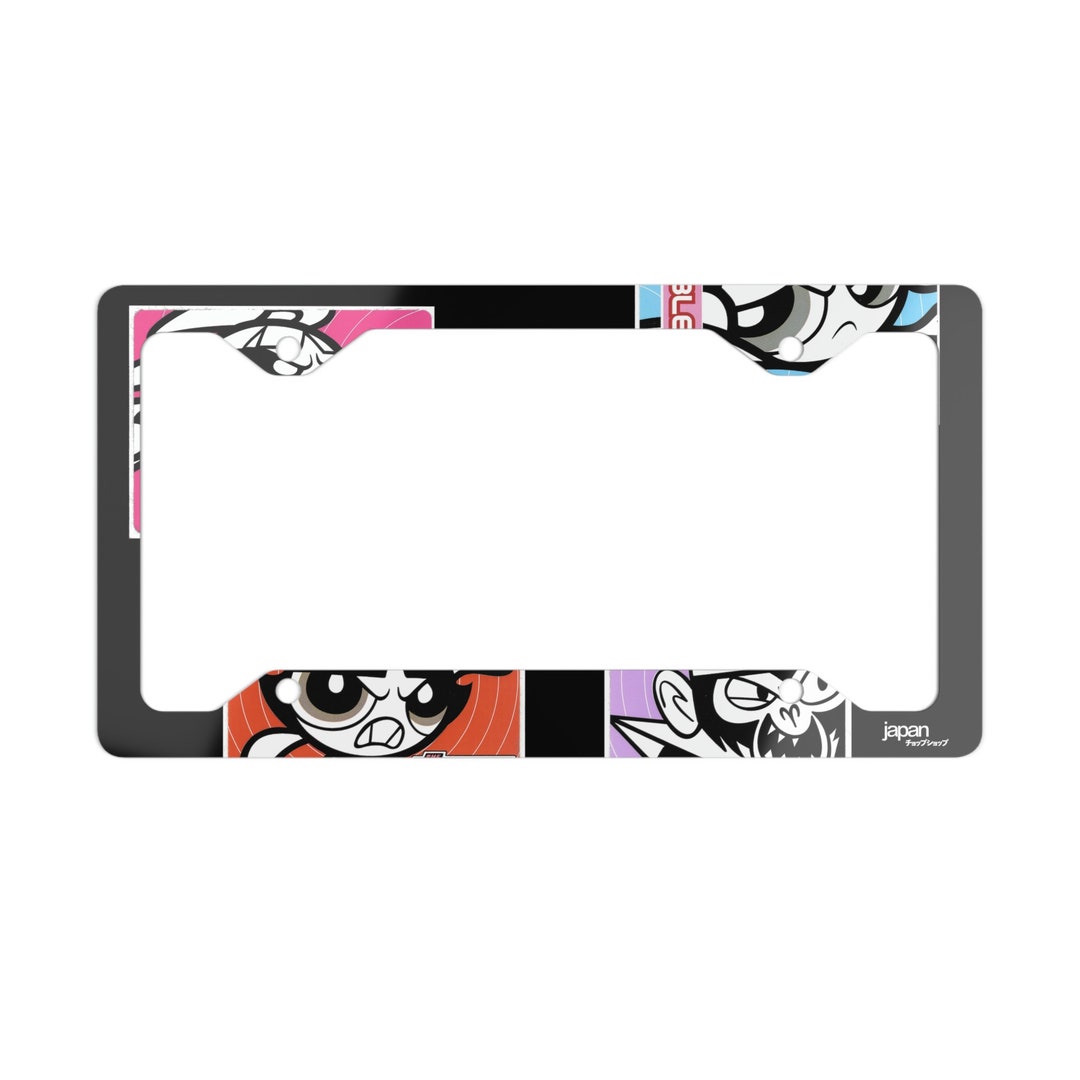 The Powerpuff Girls Sticker Collage License Plate Frame - Etsy