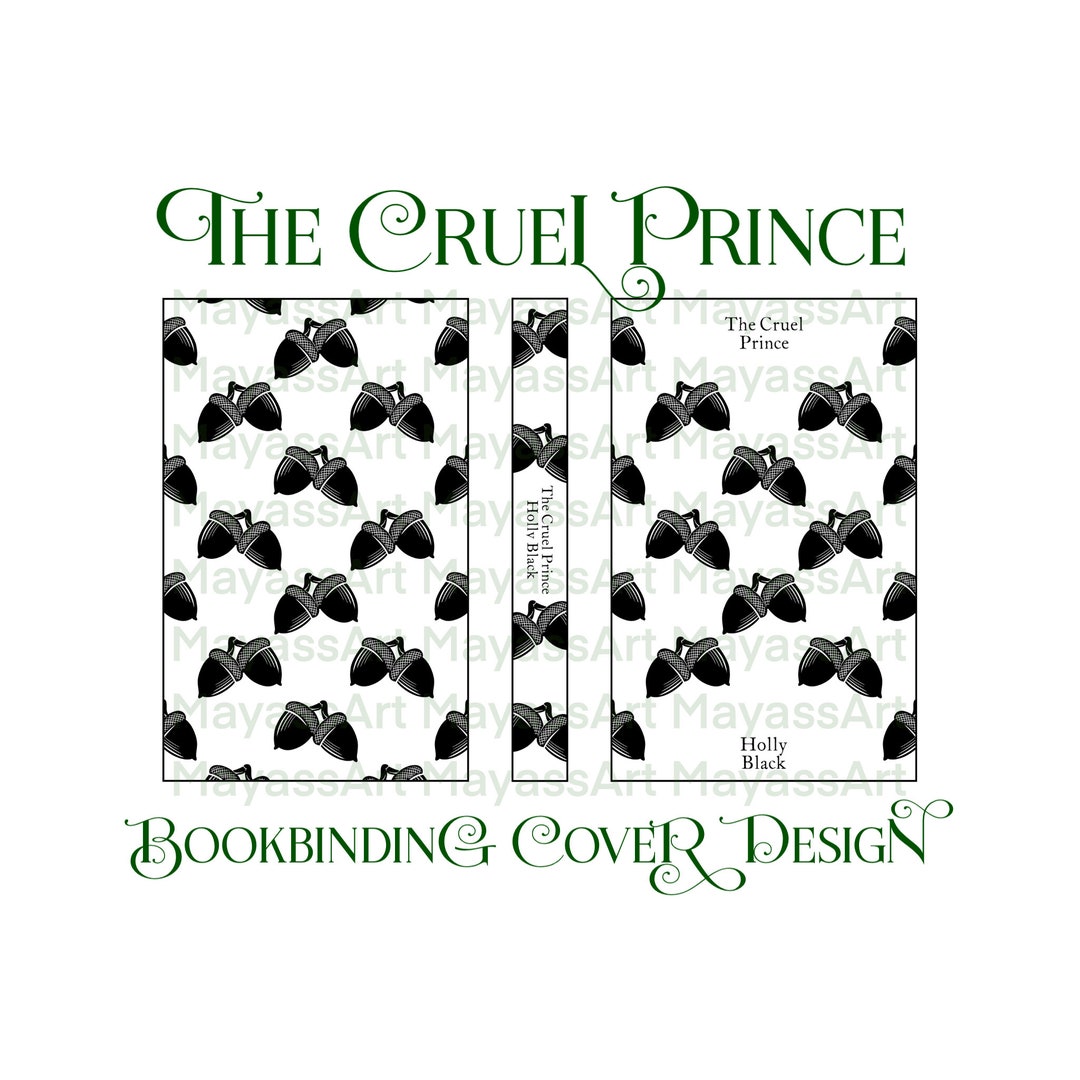 The Cruel Prince Bookbinding Cover Design PNG // Vinyl Book Cover ...