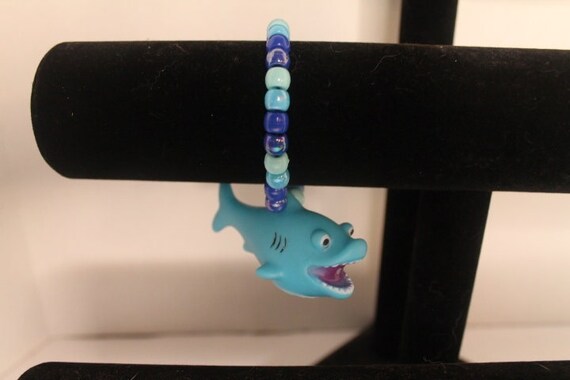 Blue Shark Bracelet Kandi Bead Kidcore Kandicore Pony Bead - Etsy
