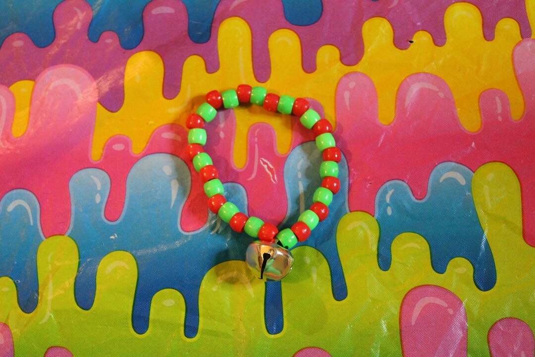 Christmas Jingle Bell Kandi Bracelet - Etsy
