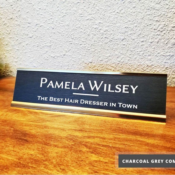 Receptionist Desk Name Plate - Etsy