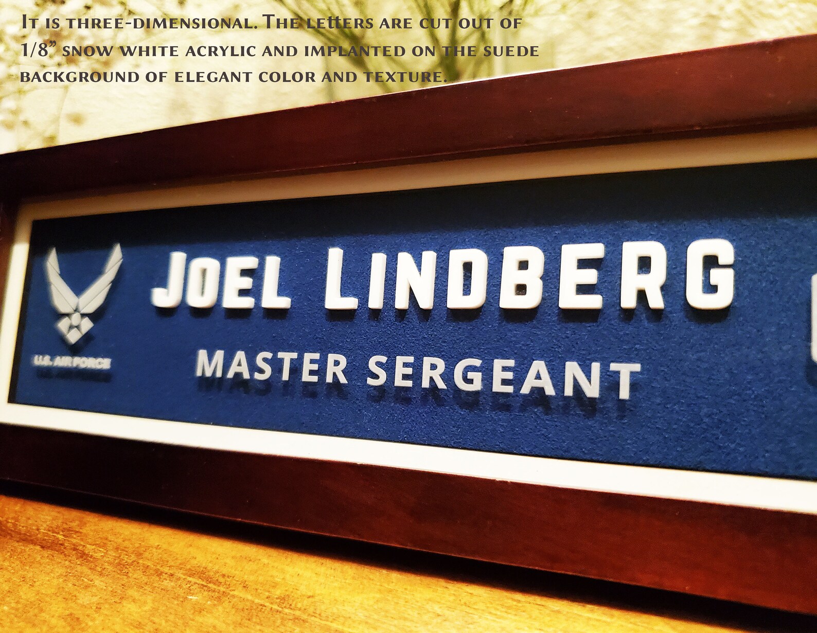 Military Desk Name Plate Office Name Sign Military - Etsy