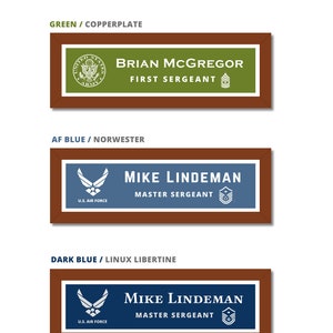 Military Desk Name Plate , Office Name Sign, Military Promotion, Father ...