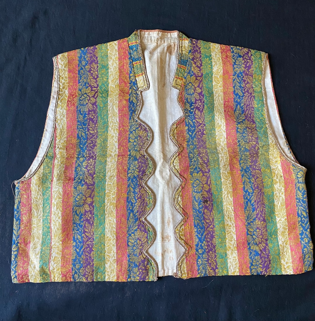 Antique Textile, Embroidery, Antique Costume, Vest, Antique Vest ...