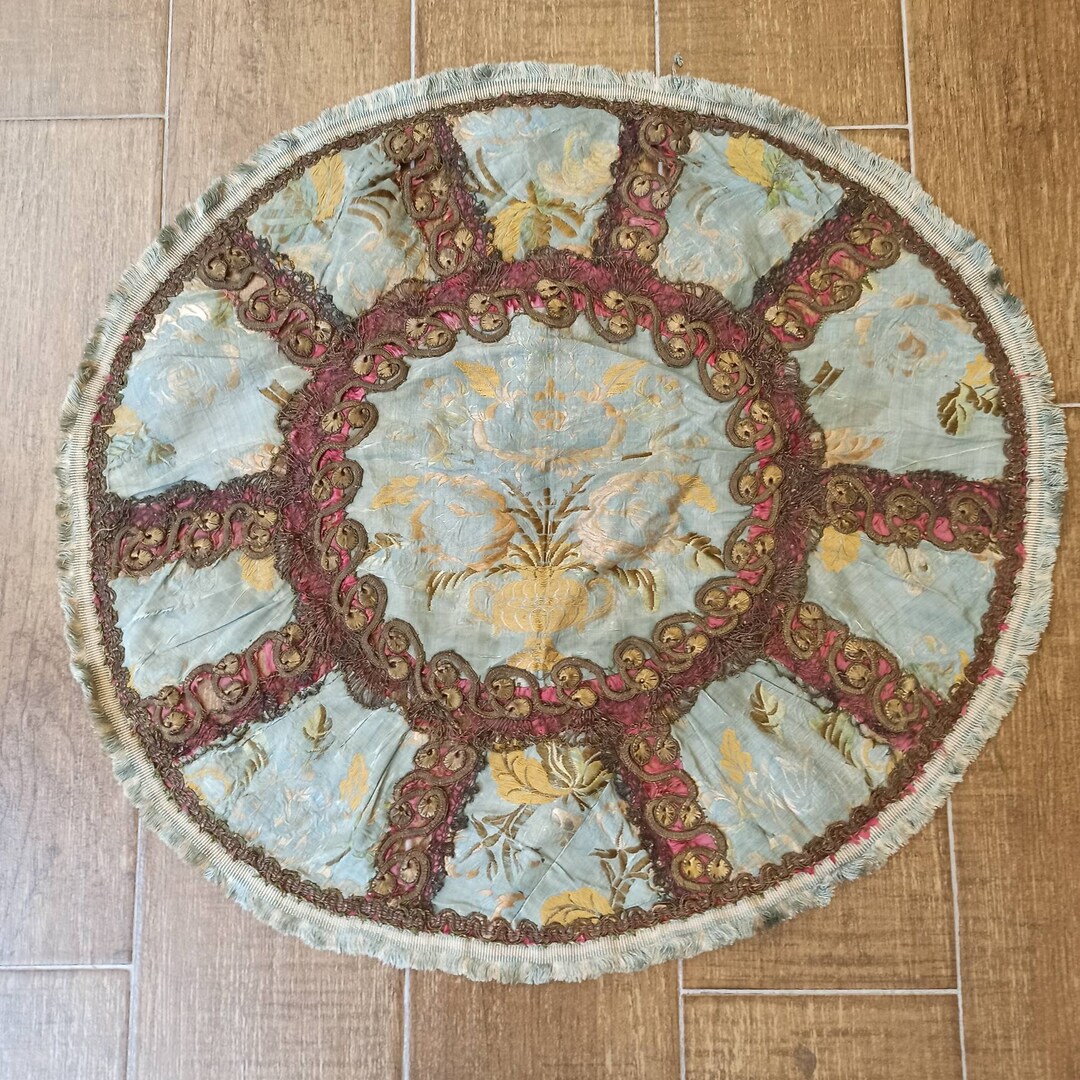 Textile, Antique Textile, Embroidery, European Textile, Silk Textile - Etsy