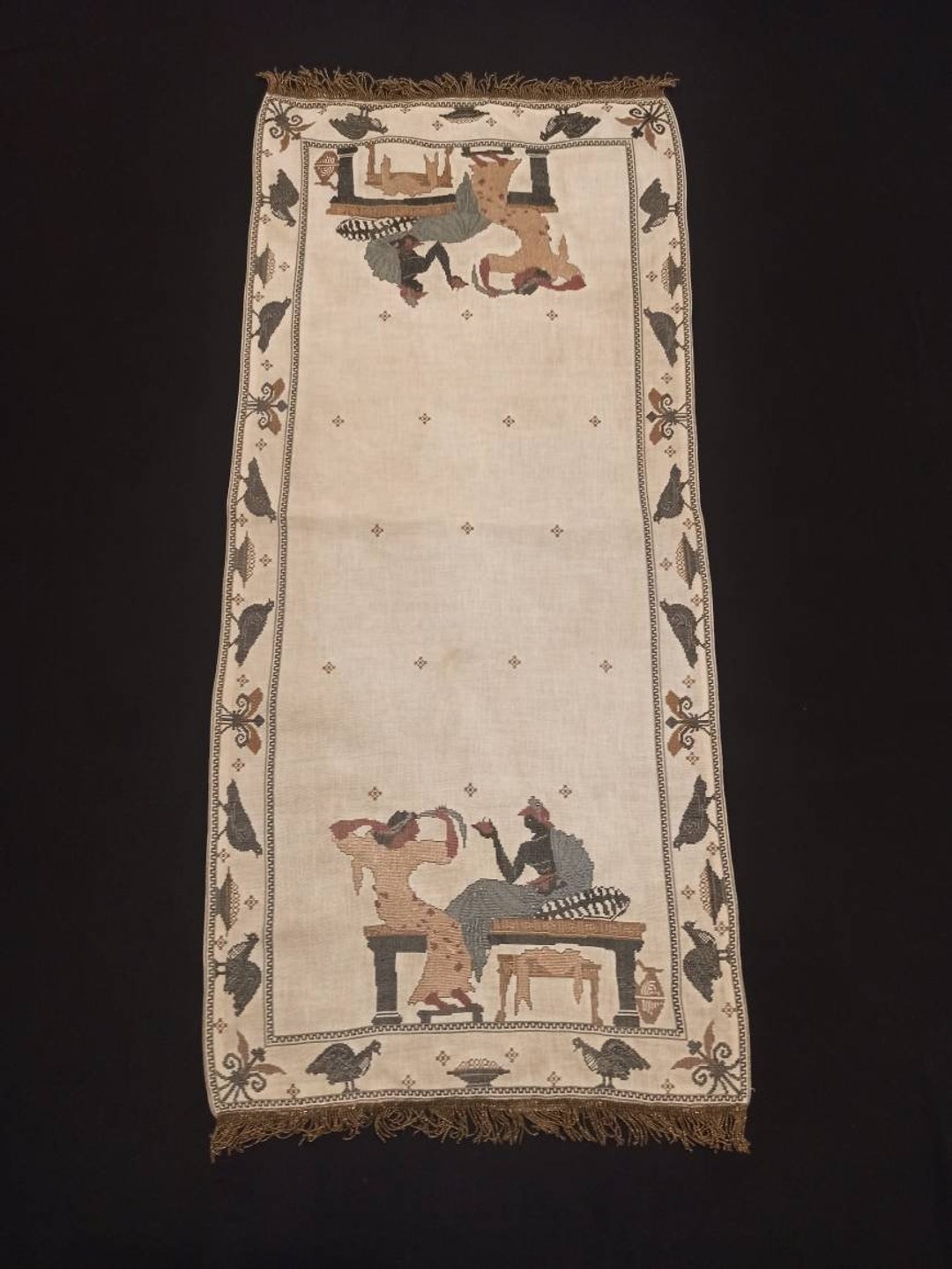 Decorative Textile, Embroidery, Decorative Embroidery, Runner ...