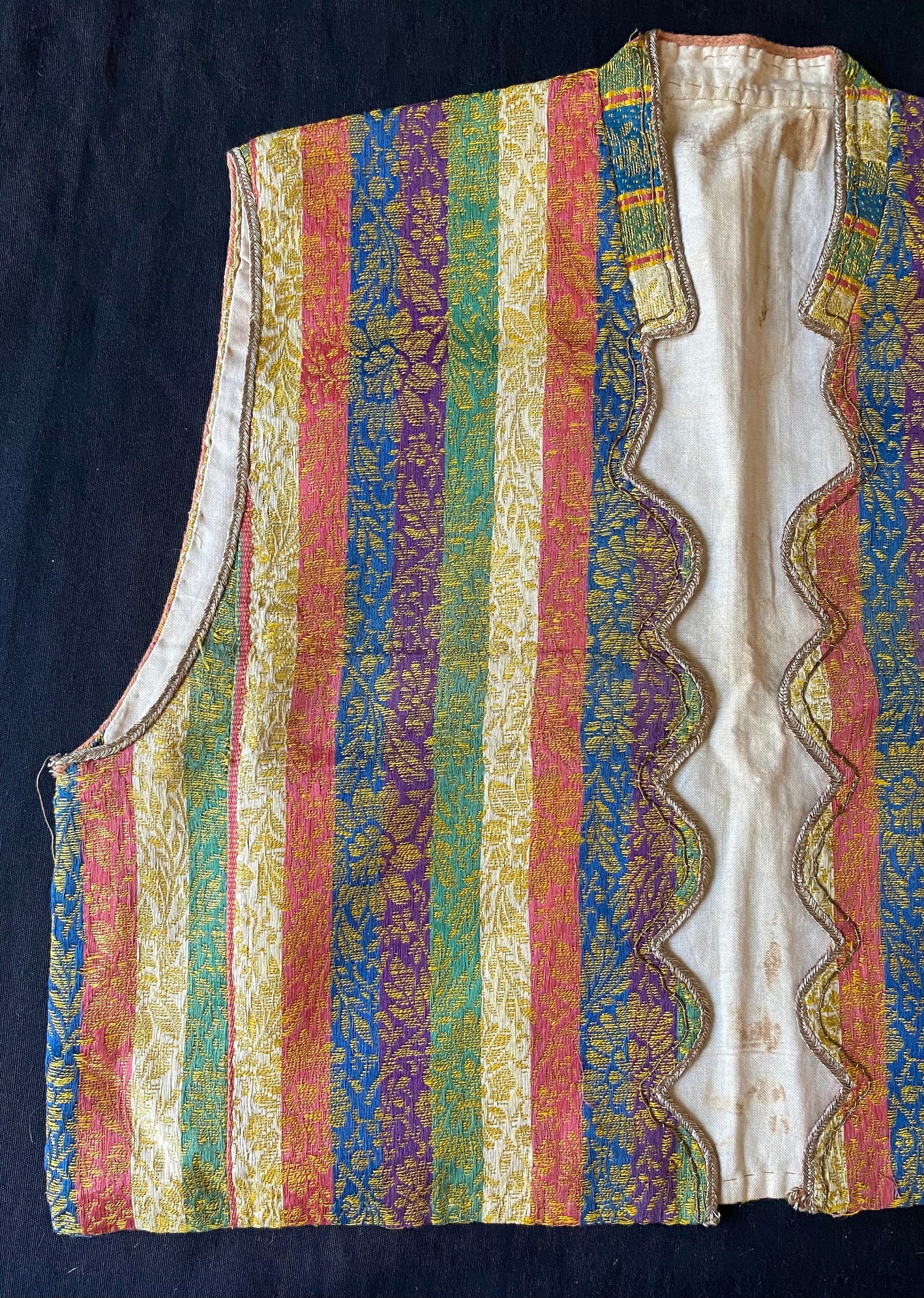 Antique Textile, Embroidery, Antique Costume, Vest, Antique Vest ...