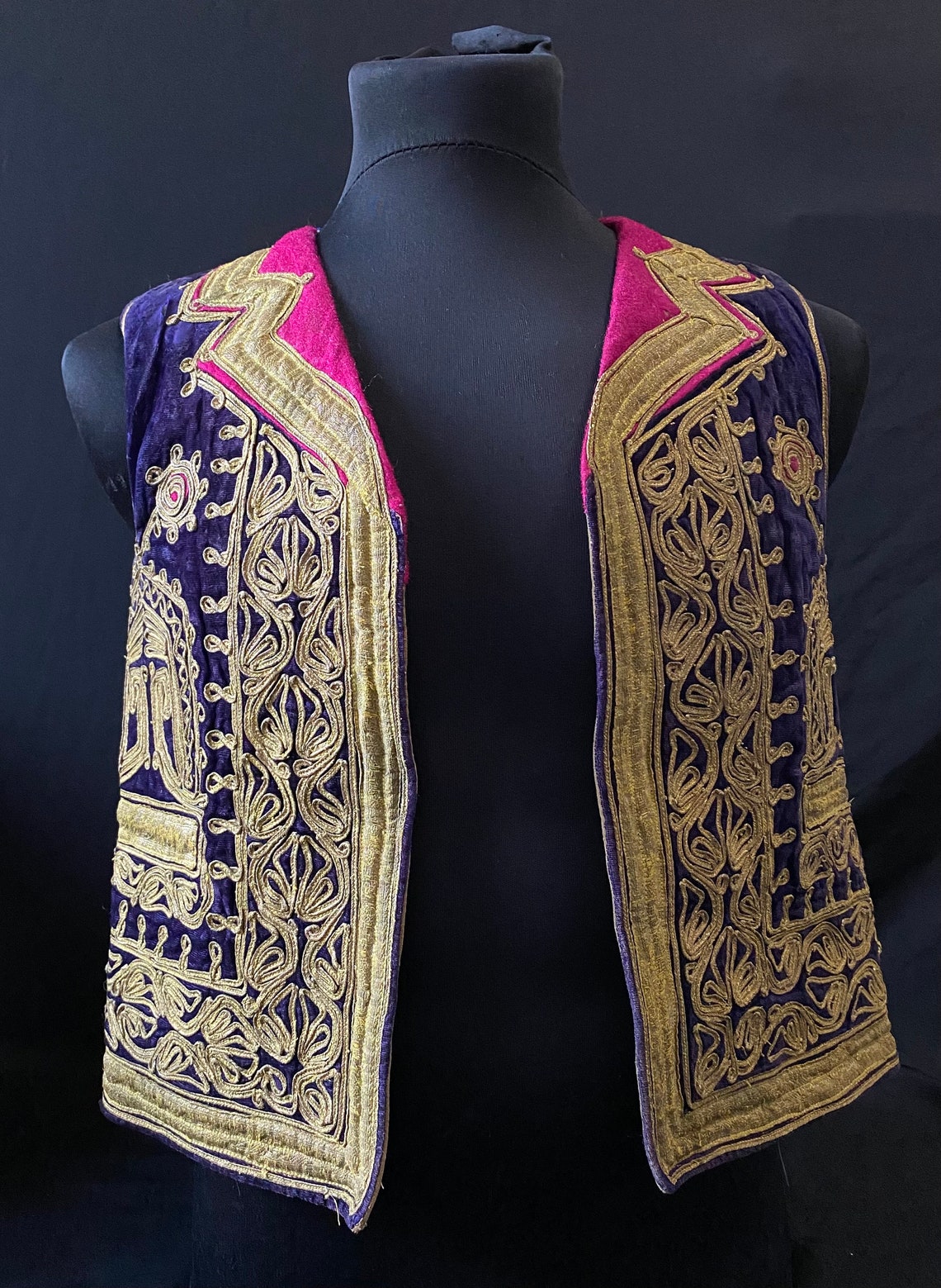 Antique Textile, Embroidery, Antique Costume, Vest, Antique Vest ...