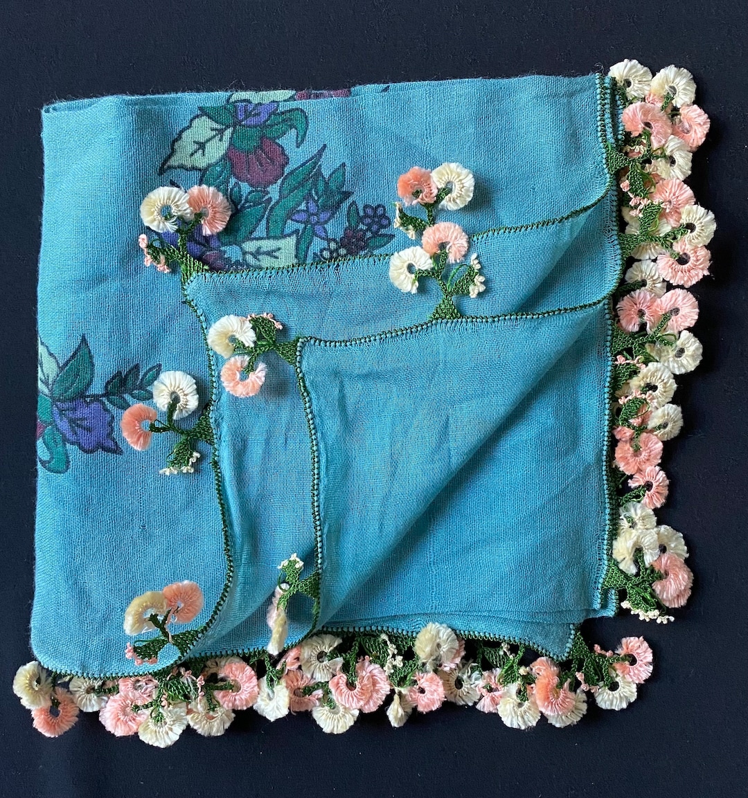 Scarf, Antique Scarf, Embroidery Scarf, Antique Textile, Embroidery ...