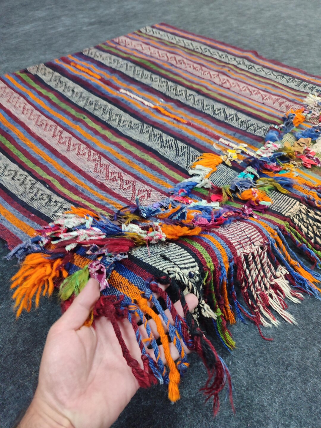 Weaving, Antique Weaving, Anatolian Weaving, Decorative Weaving, Wool ...