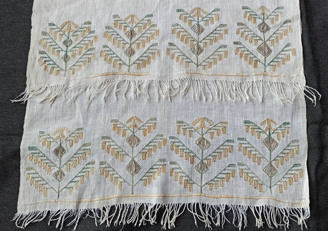 Vintage Embroidery Textile Antique Decorations - Etsy
