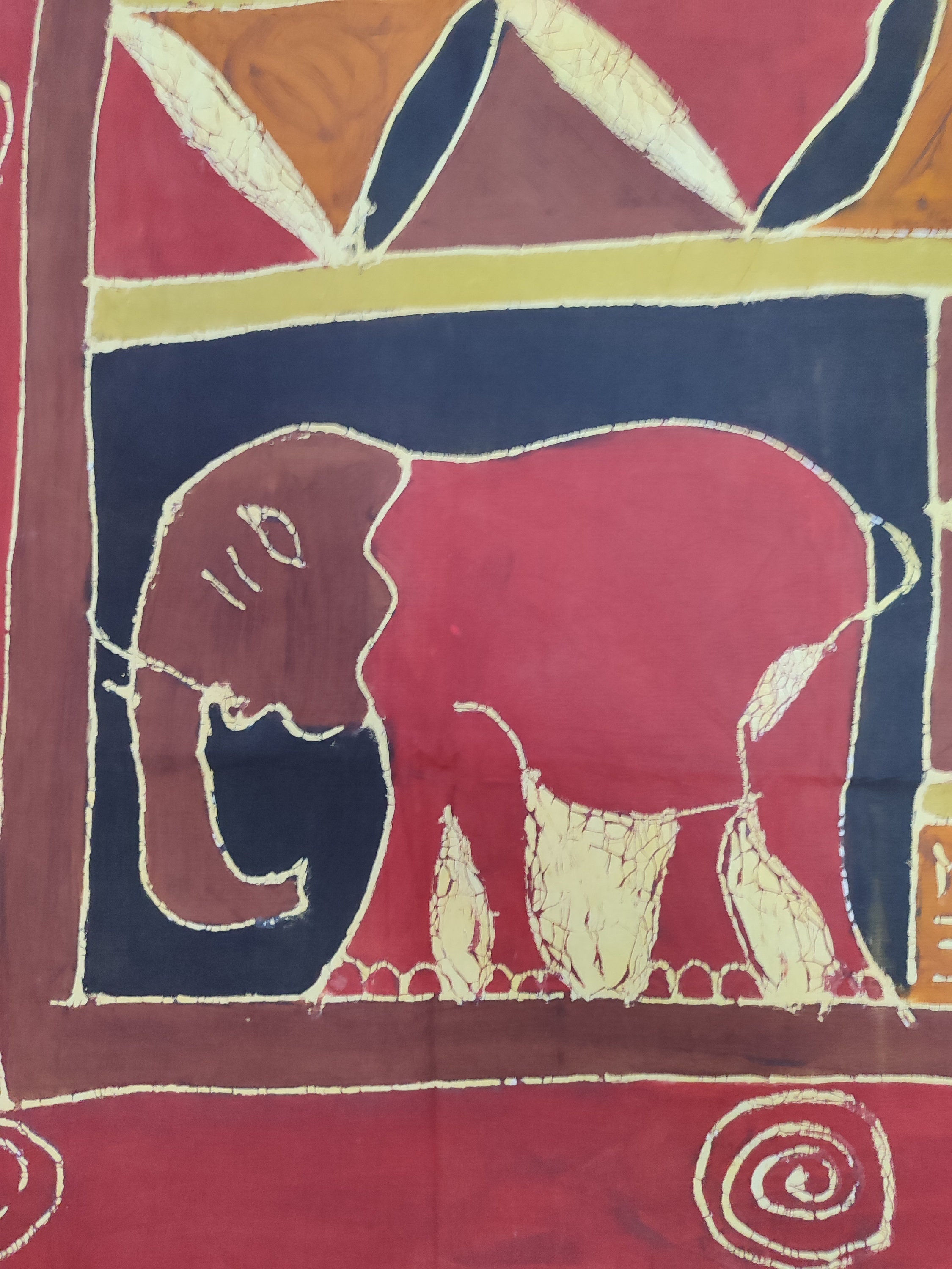 Painting Textile, Handmade Textile, African Textile, Animal Textile ...