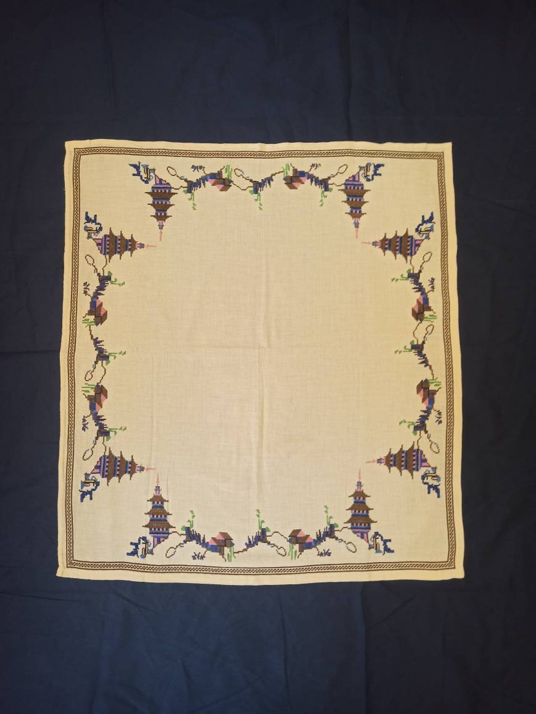 Embroidery, Decorative Embroidery, Tablecloth, Handmade Tablecloth ...