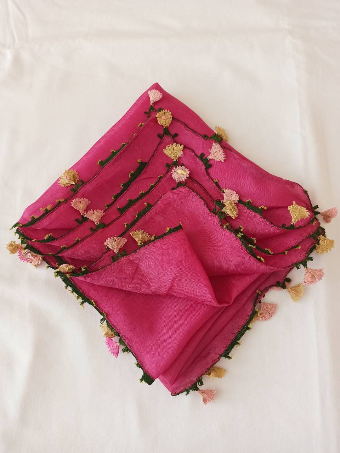 Scarf, Turkish Scarf, Handwork Scarf, Needlelace, Needlelace Scarf ...