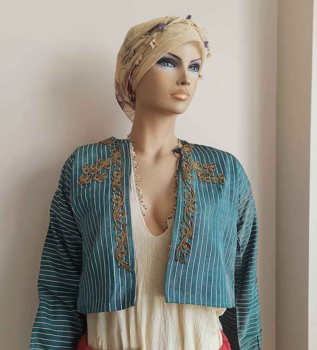 Antique Costume, Embroidery Costume, Embroidery, Turkish Costume ...