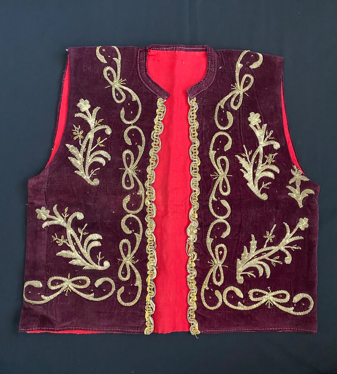 Antique Textile, Embroidery, Antique Costume, Vest, Antique Vest ...