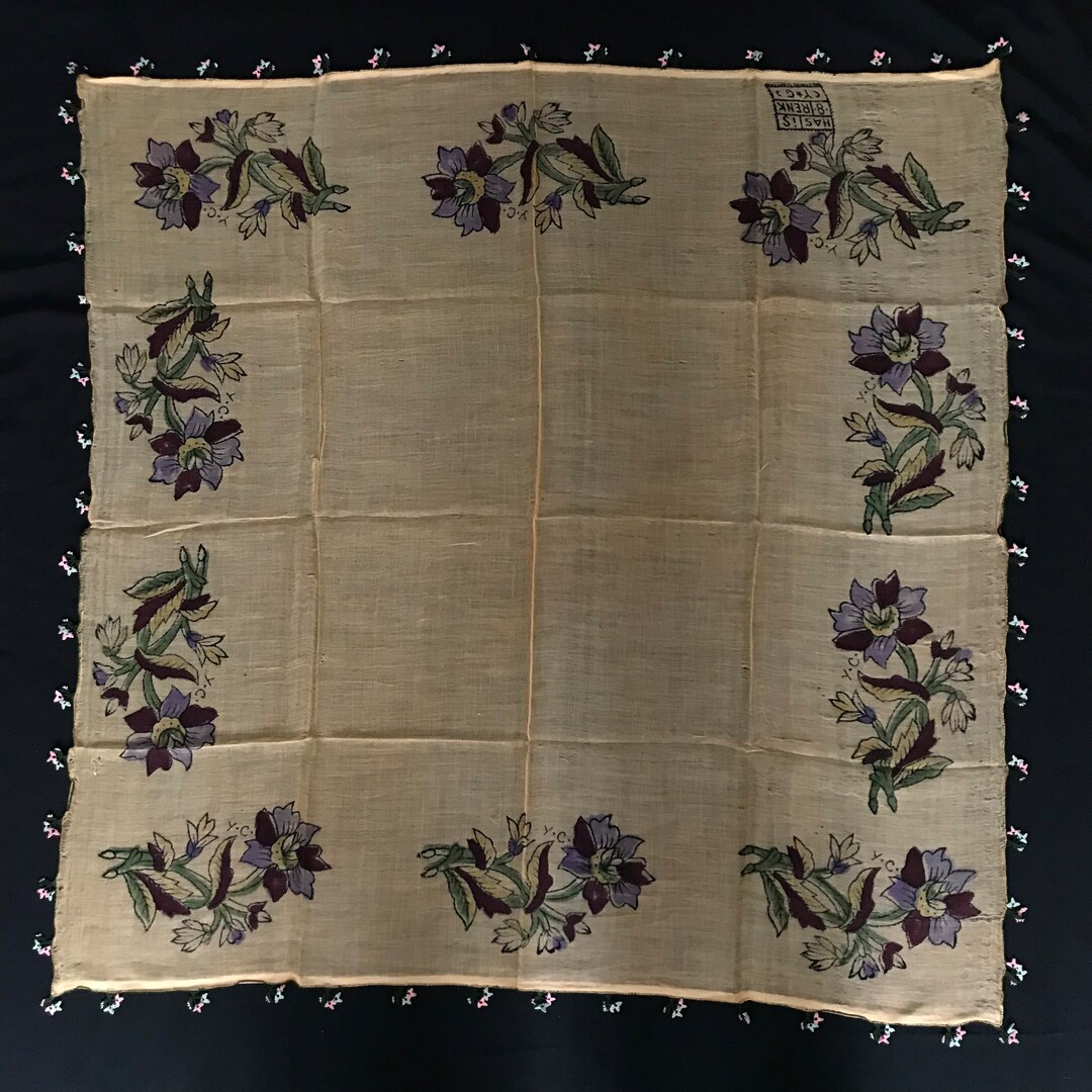 Scarf, Antique Scarf, Embroidery Scarf, Antique Textile, Embroidery ...