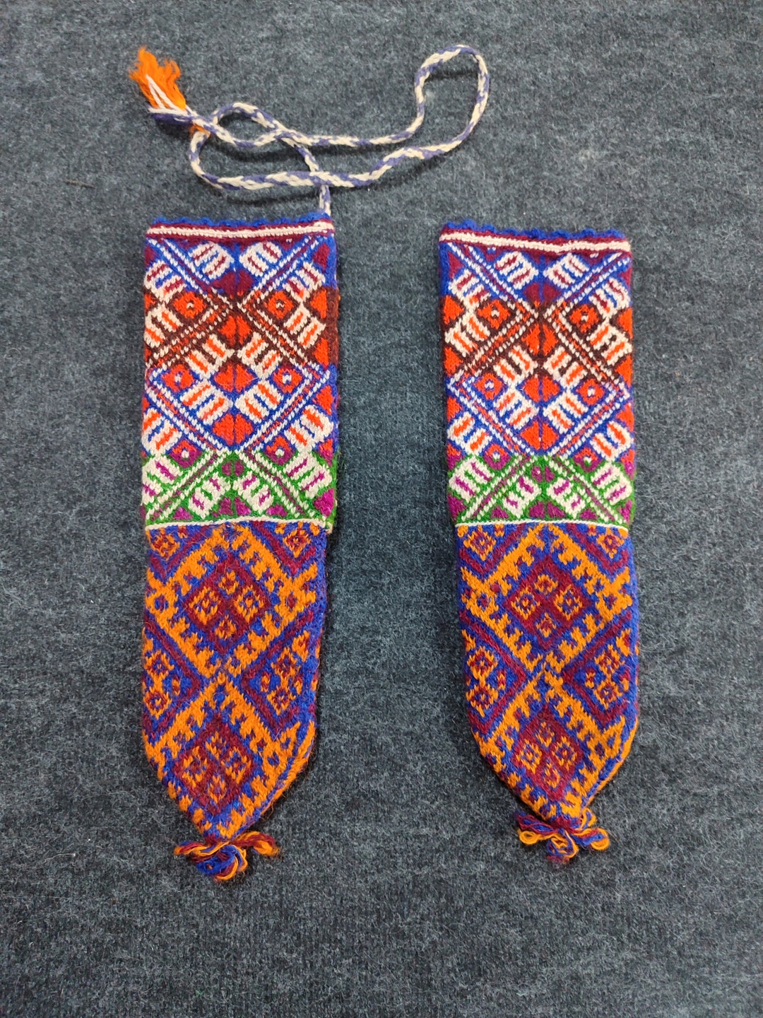 Sock, Stocking, Antique, Antique Sock, Embroidery Sock, Wool Sock ...