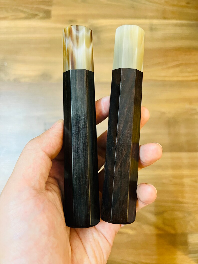 Customized Japanese Knife Handle/ Wa D Oval Handle/buffalo - Etsy