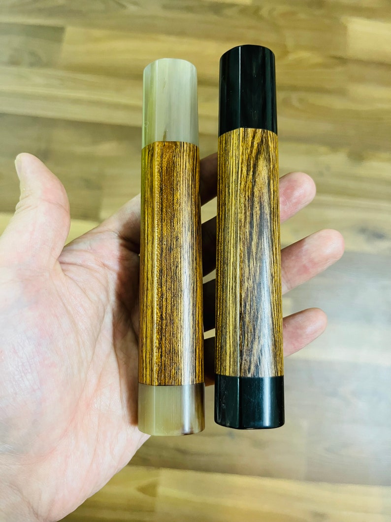 Customized Japanese Knife Handle/ Wa D Oval Handle/buffalo - Etsy