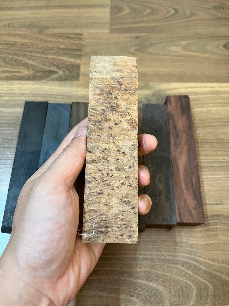 Wood Exotic Blank and Buffalo Horn Material for Knife Handle - Etsy