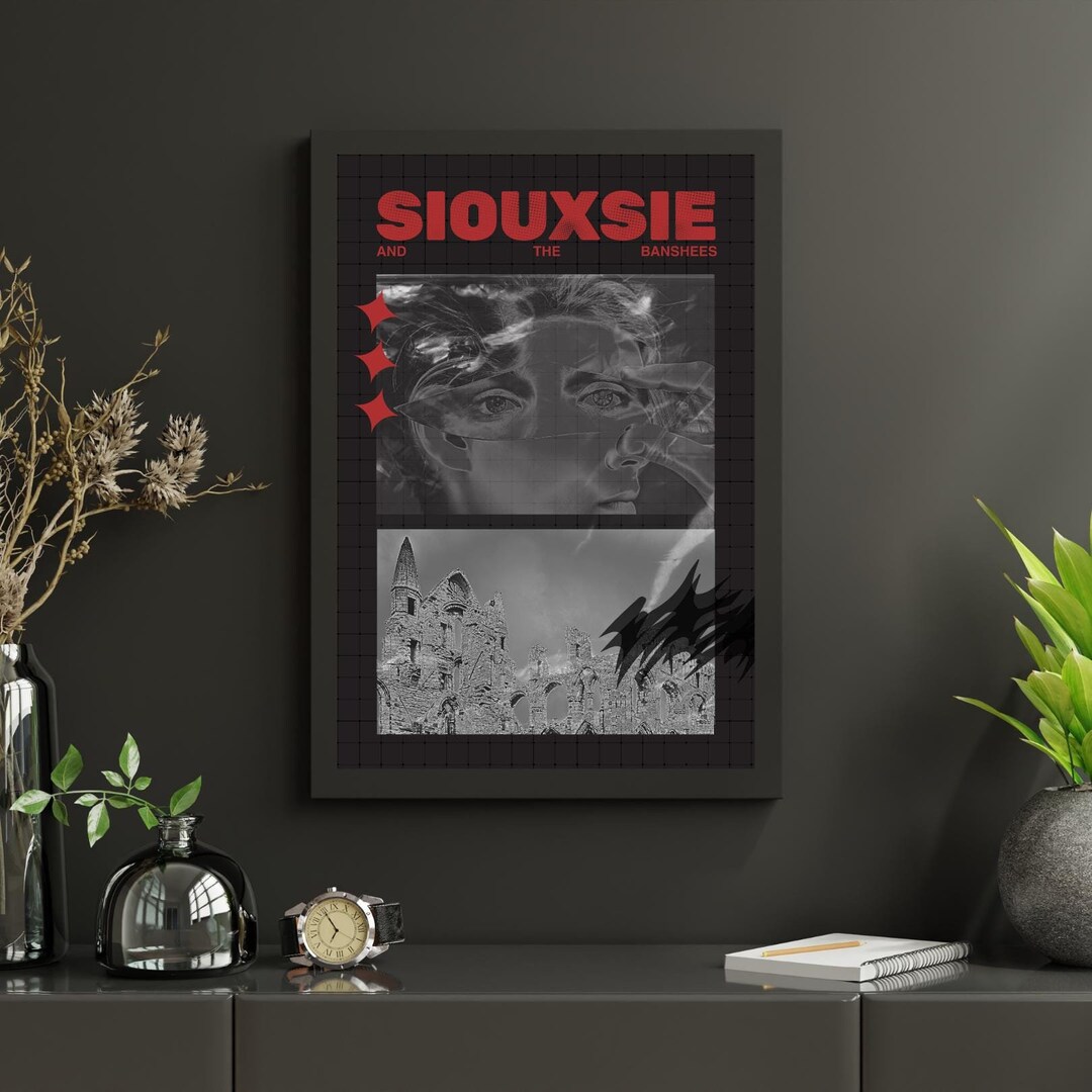 Siouxsie and the Banshees Music Poster Gothic New Wave Dark Art Grunge ...
