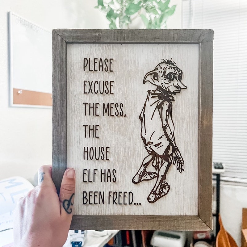 Free Dobby Sign - Etsy