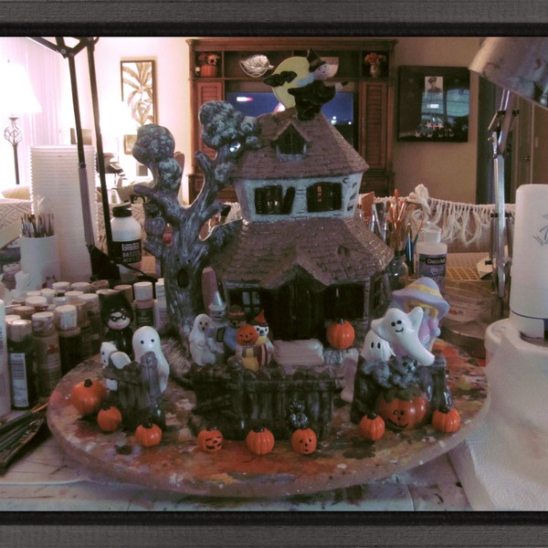 Ceramic Haunted House - Etsy