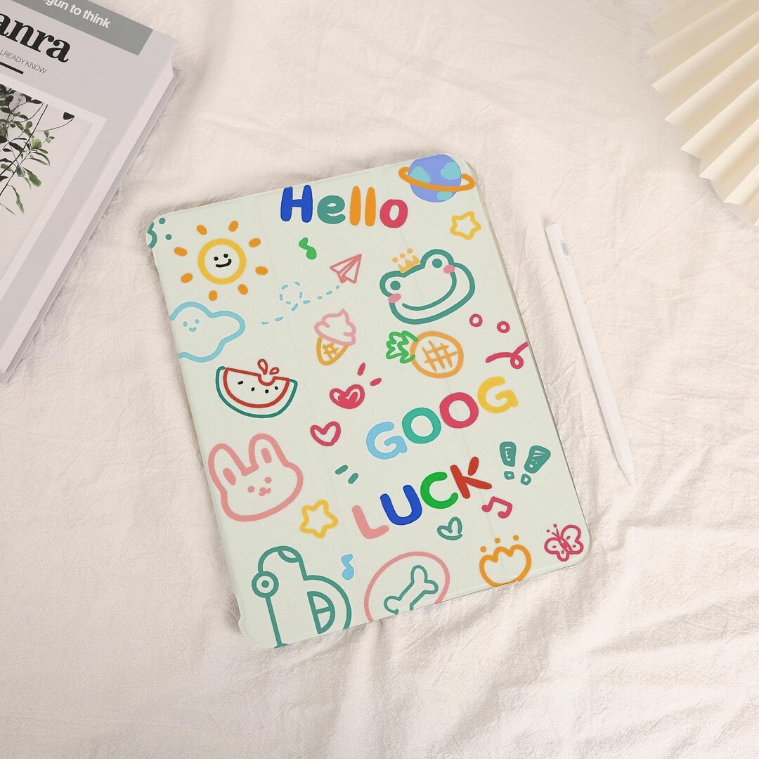 Cartoon Doodle iPad Case: Fun iPad Air, Pro, Mini Cover - Etsy