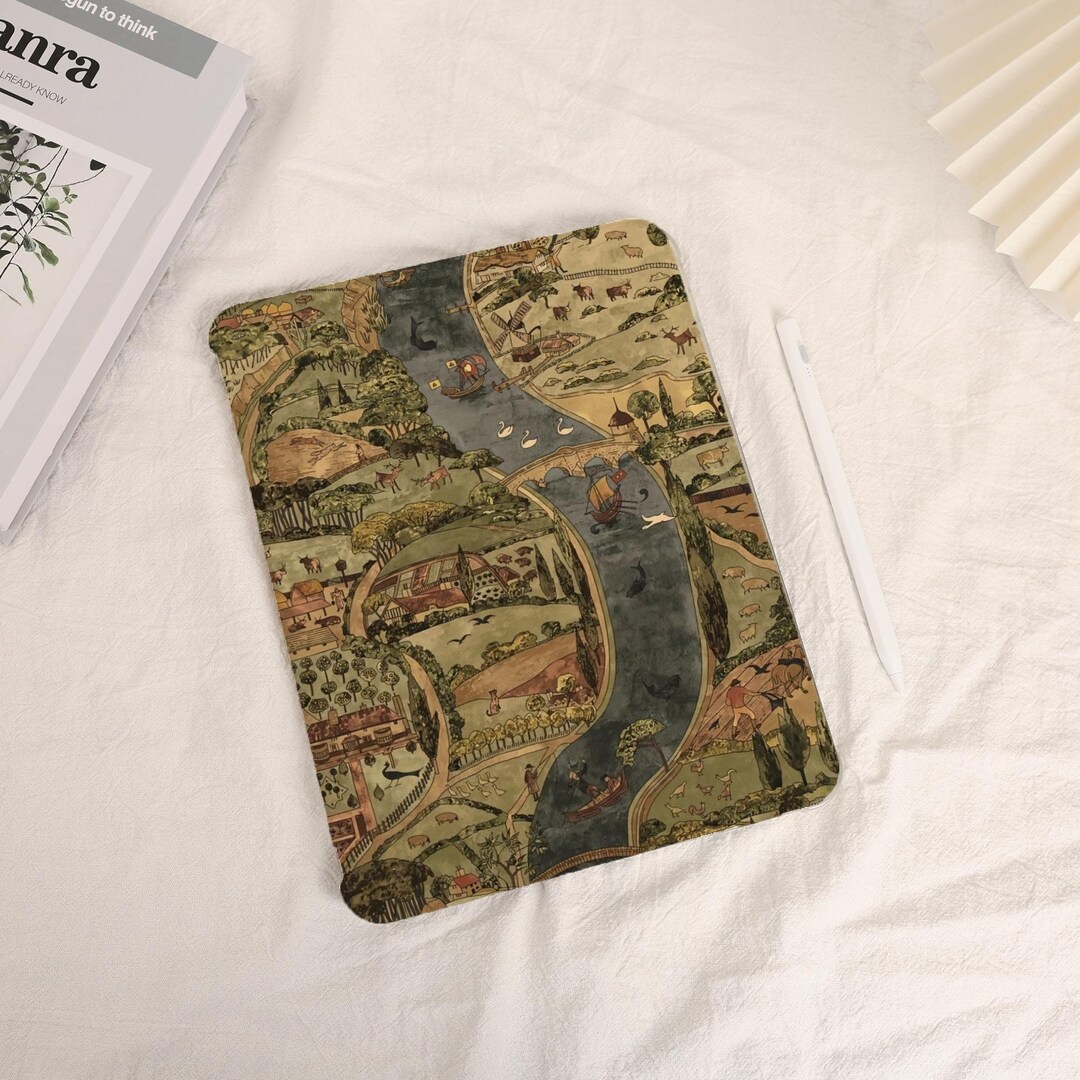 Water Flowing A Bridge iPad Case for iPad 10.9" 10.2" 9.7" 11 Inch ...