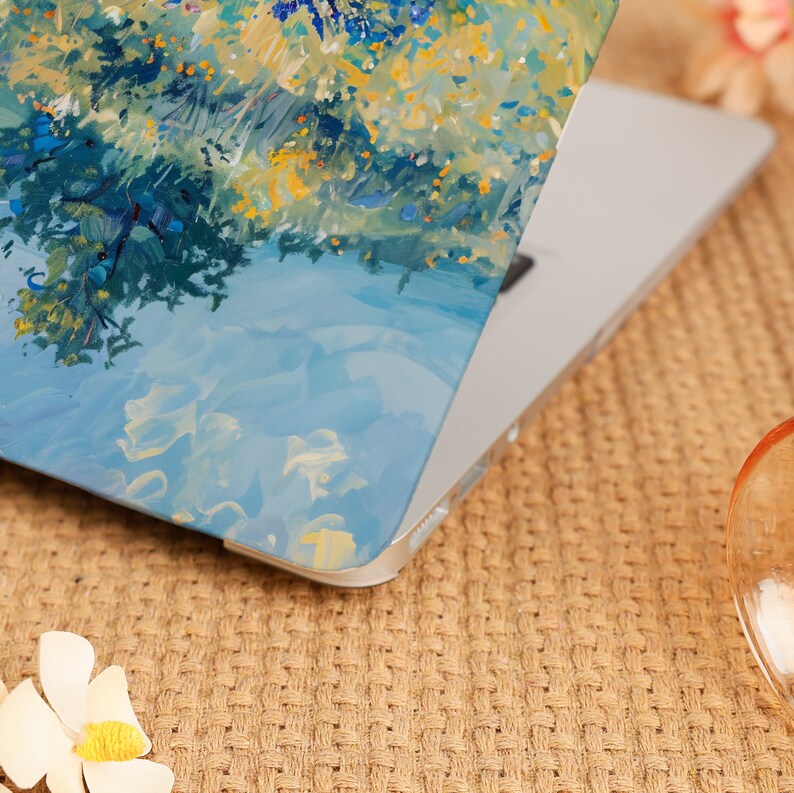 Floral Oil Painting MacBook Case: Vintage Landscape Art - Etsy