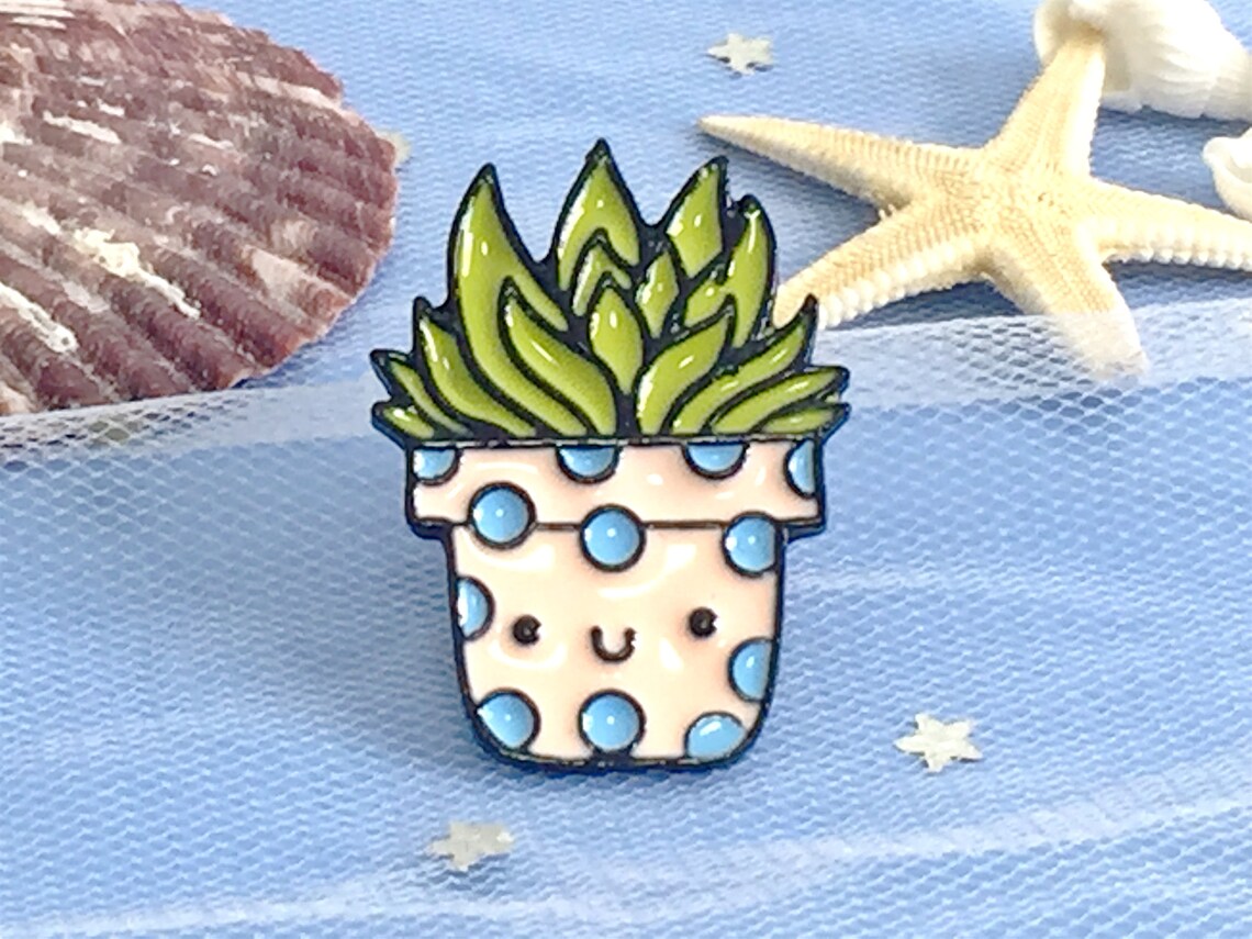 Cute Cactus Pin Pins Hard Enamel Pins Kawaii Pin Lapel Pin - Etsy