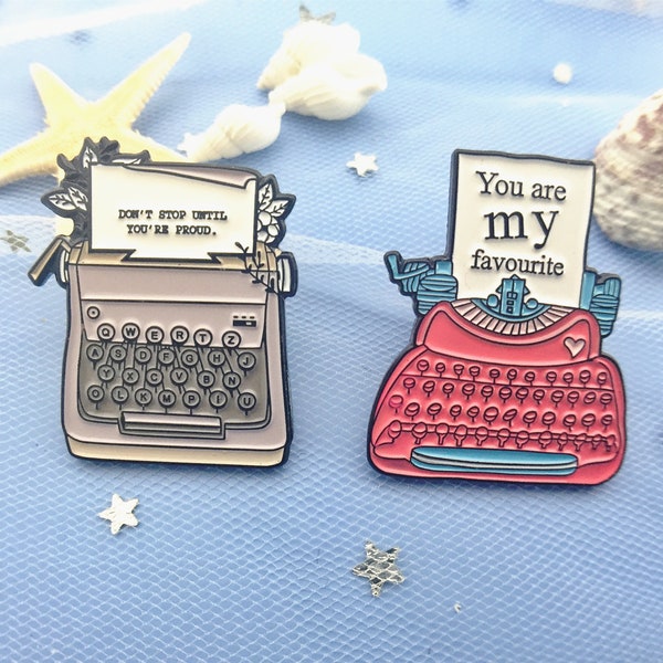 Writer Enamel Pin - Etsy
