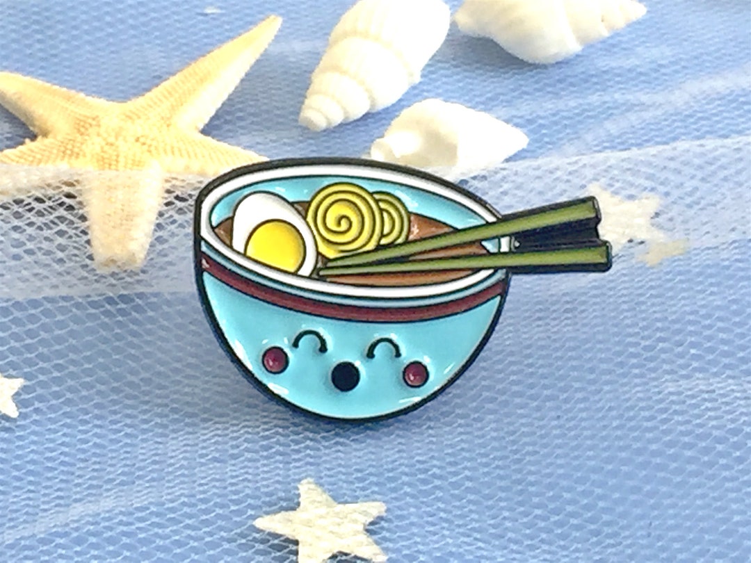 Ramen Enamel Pin Super Cute Ramen Noodle Pin Kawaii Food Lapel - Etsy