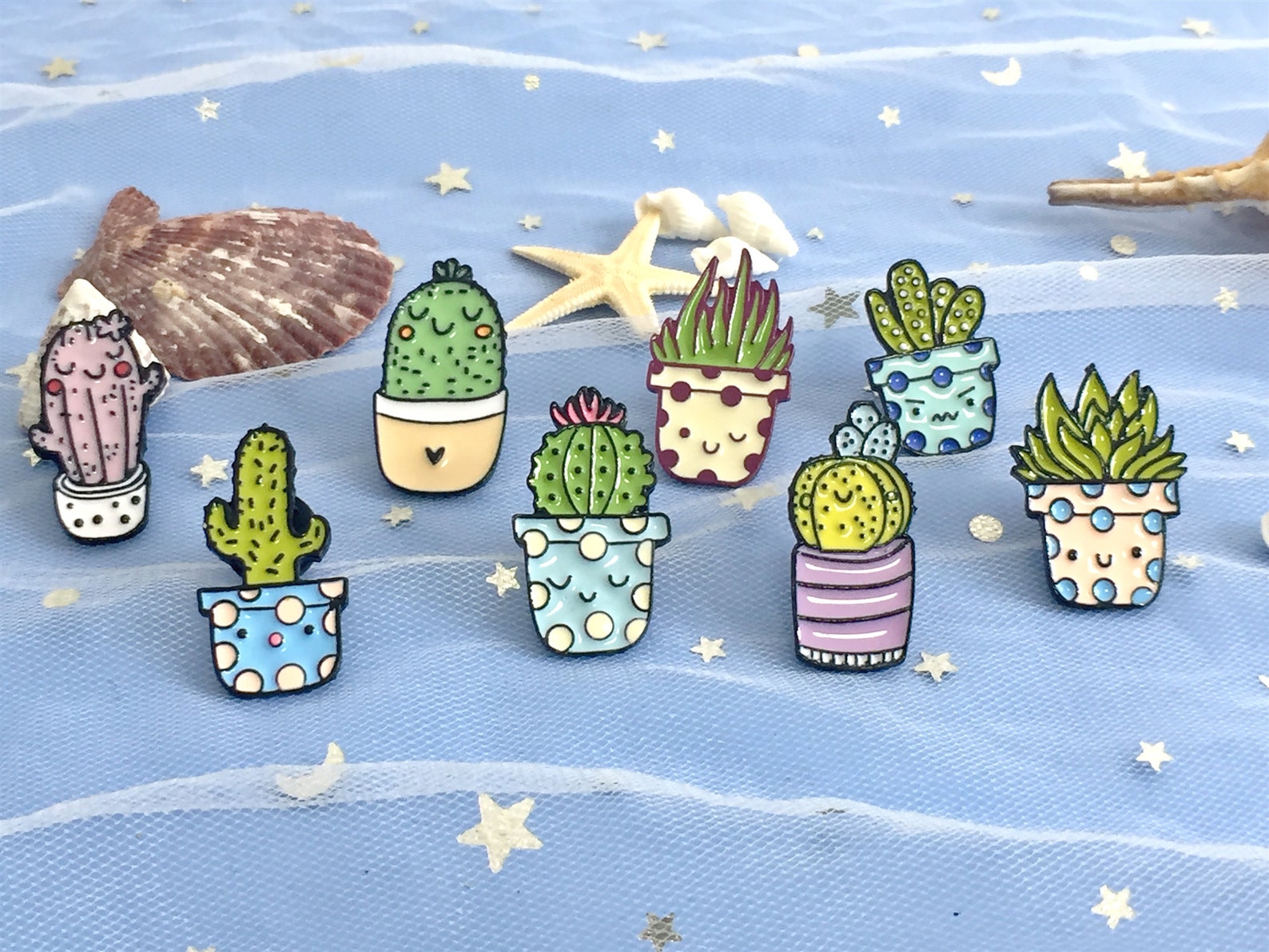 Cute Cactus Pin Pins Hard Enamel Pins Kawaii Pin Lapel Pin - Etsy