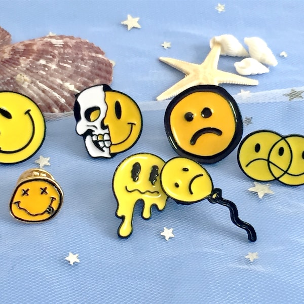 Emoji Enamel Pin - Etsy
