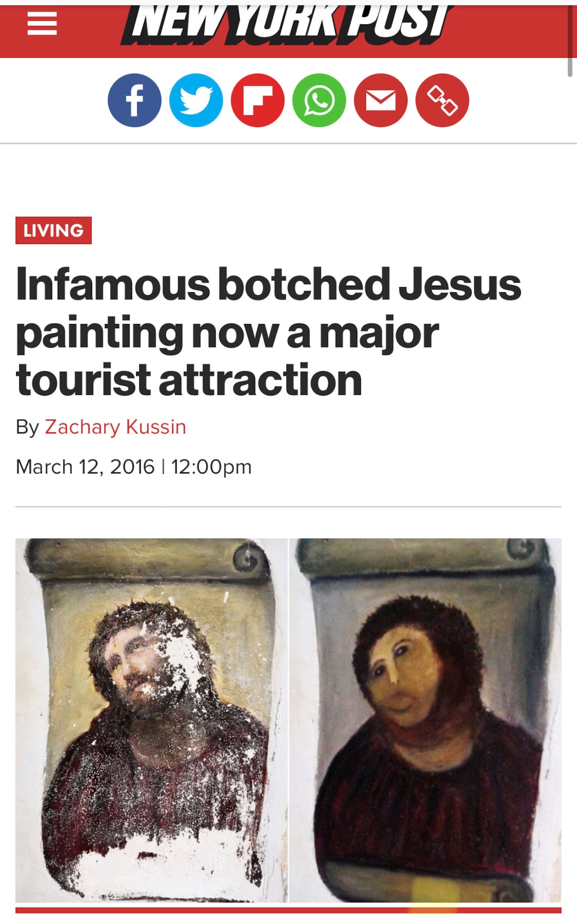 Ecce Homo Meme Mask, Botched Jesus Painting Restoration Painted Mask ...