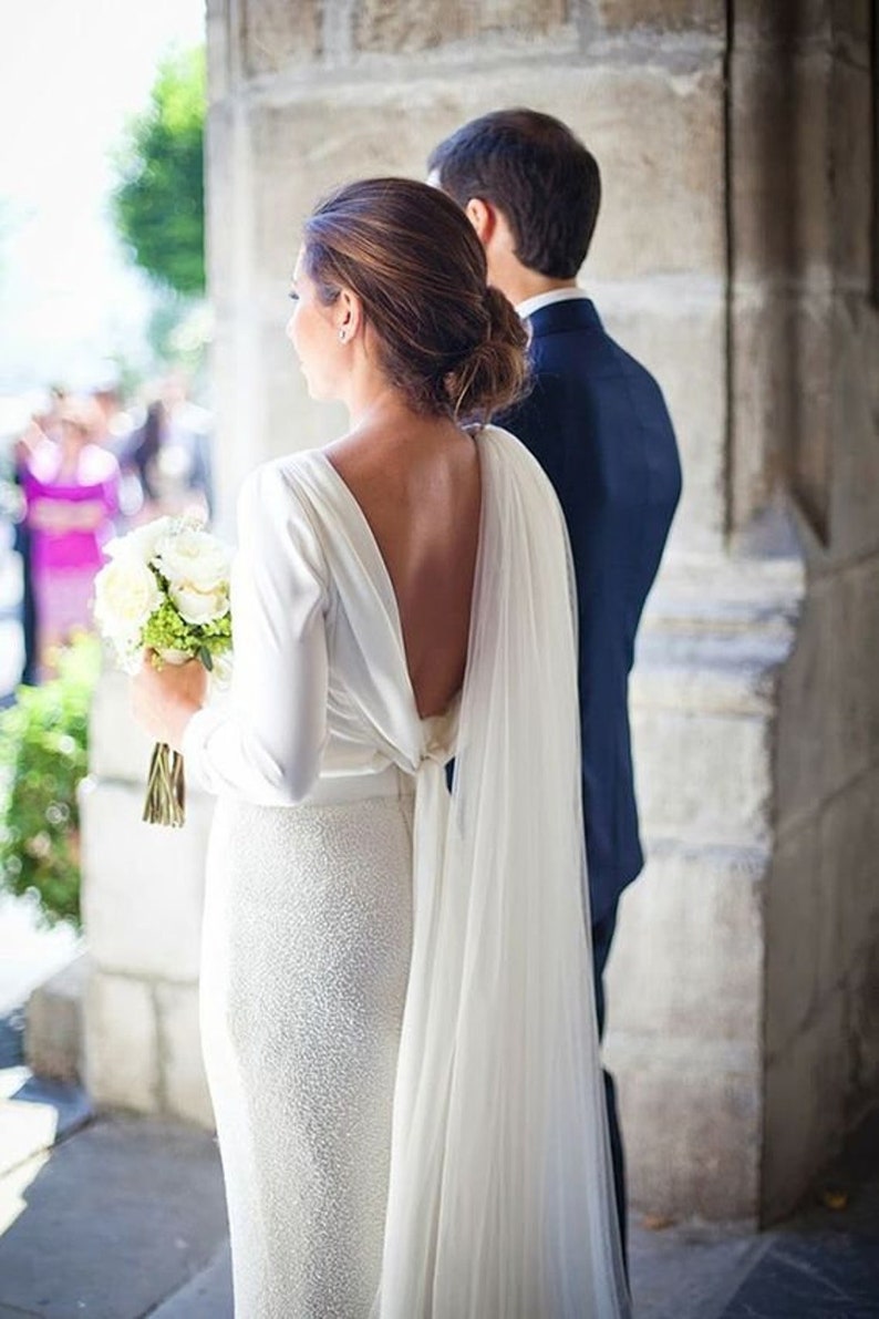 Crepe Bridal Top Wedding Topper Cover Up - Etsy