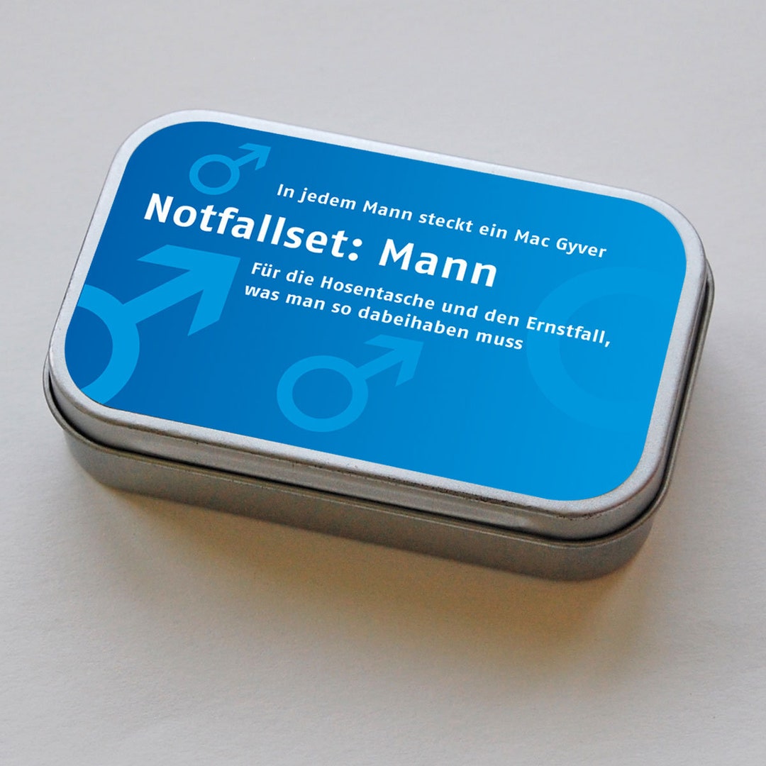 Notfallset: Mann · Männlich, praktisch · - Etsy.de