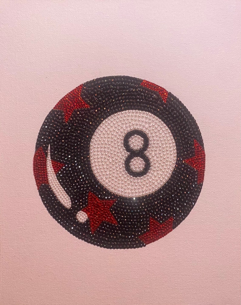 Magic 8-ball Rhinestone Canvas - Etsy