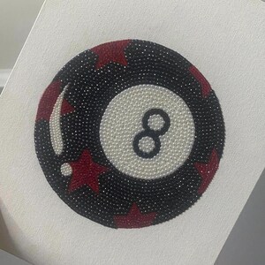 Magic 8-ball Rhinestone Canvas - Etsy